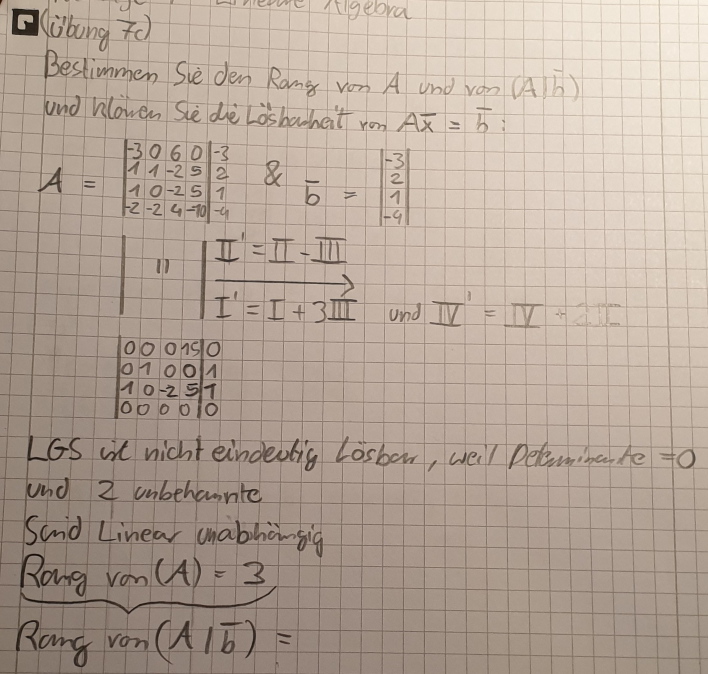www.mathefragen.de - Rang von einer 4x4 Matrix bestimmen, was kommt für ...