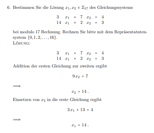 www.mathefragen.de - Gleichungssystem bei Modulo lösen