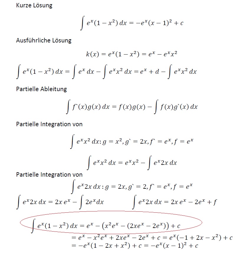 www.mathefragen.de - Doppelte partielle Integration
